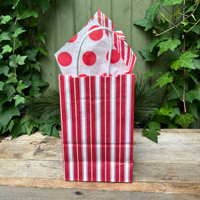 Gift Bag - Candy Cane Pup Size – Peters Packaging